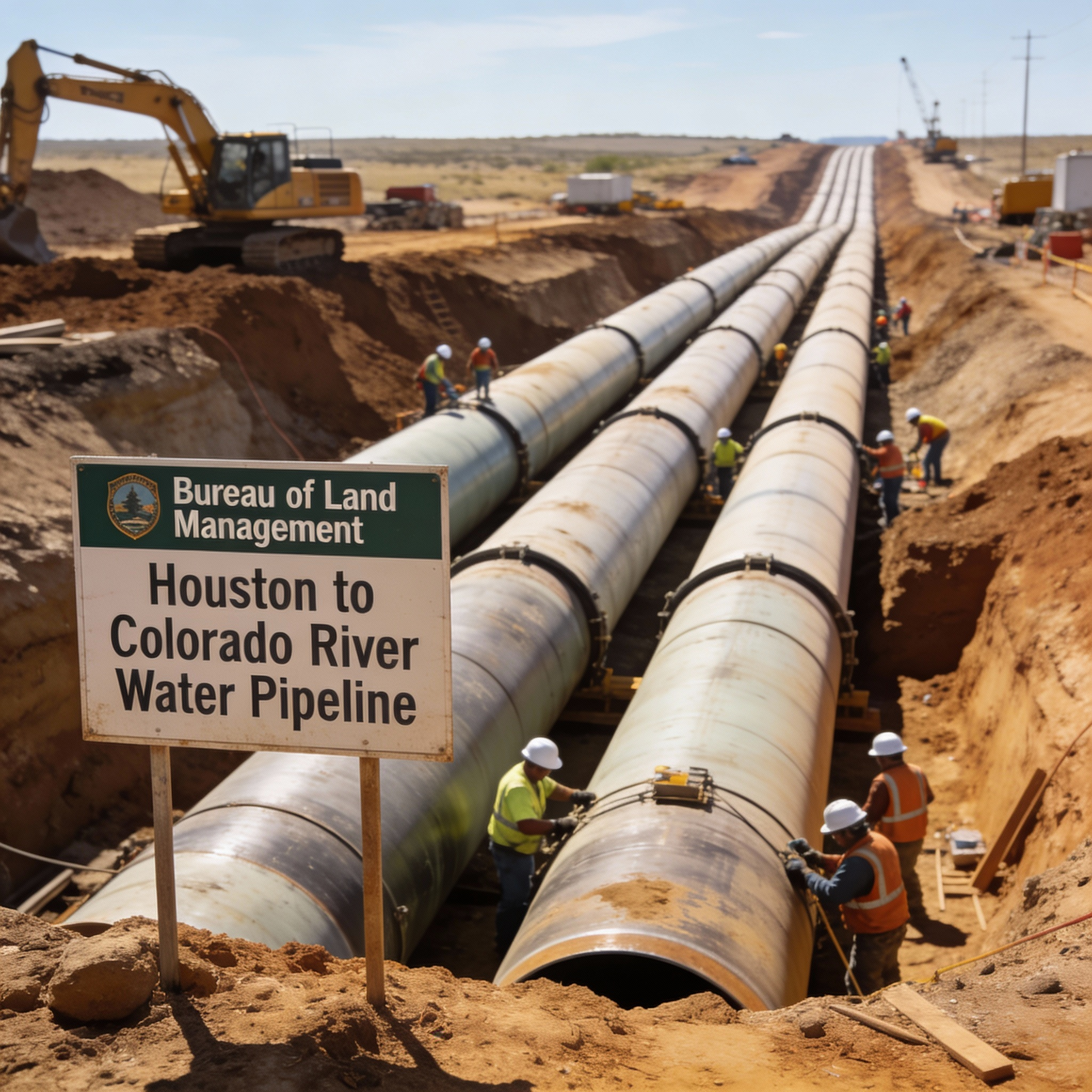 Gulf of America to Colorado River Water Pipeline - 1st of 4 Pipelines ...